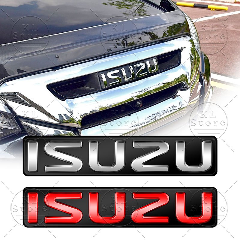 3D Metal Car Front Hood Grille Emblem Badge Sticker For ISUZU Logo D ...