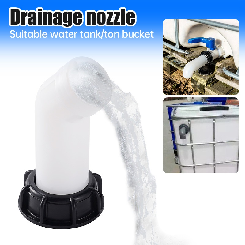 2in Extension Drain Spout Hose 1000L IBC Water Tank Nozzle Tap Cap ...