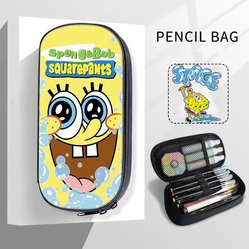 SpongeBob SquarePants Multi functional large capacity stationery box ...