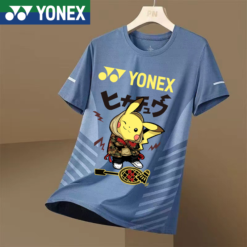 Yonex Shirt 2024 new badminton clothing men's and women's models short-sleeved quick-drying ...