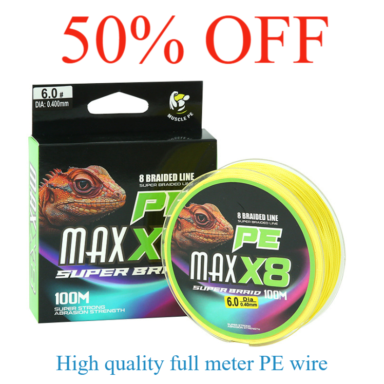 4/8-Strand Multifilament Braided Fishing Wire, Super Strong PE Line for ...