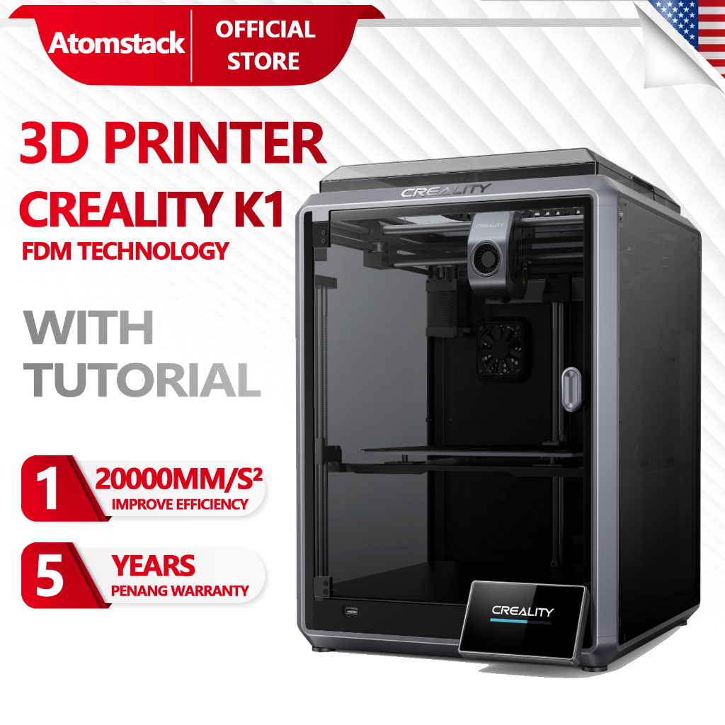 ATOMSTACK Creality K1 3D Printer 600mm/s High Speed with 4.3 ...