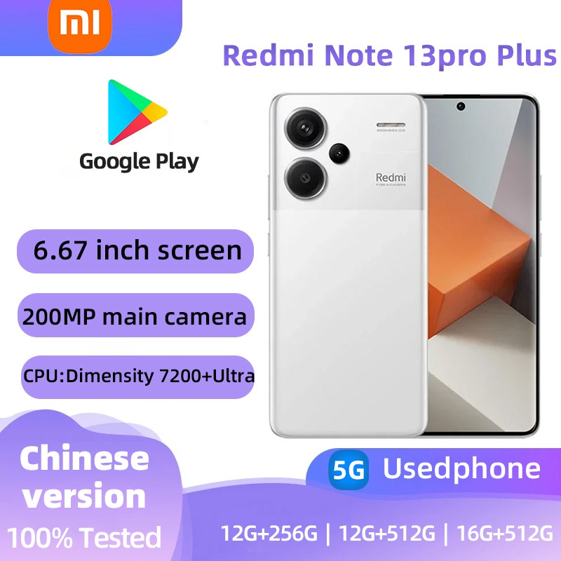 Redmi Note 13 Pro+（5G）Smartphone Unlocked 256GB All Colours Good ...