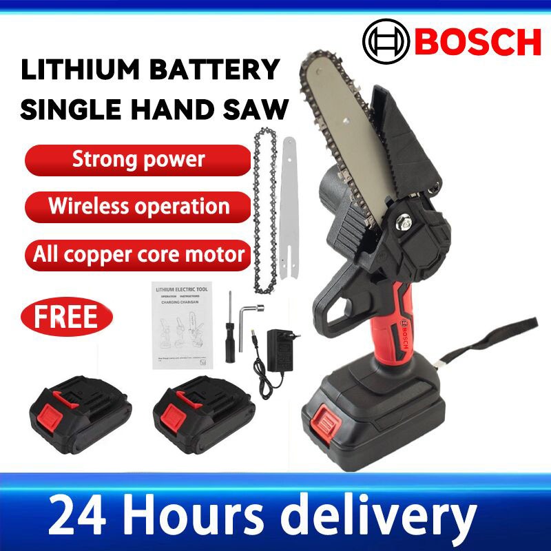 Original Bosch Cordless Chain Saw 6 Inch Mini Electric Chain Saw ...