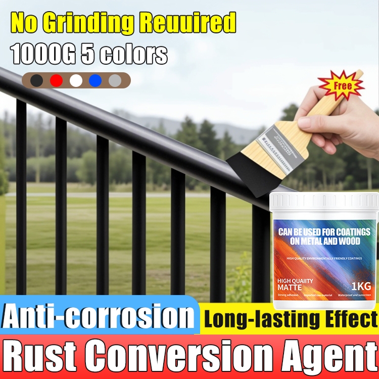 350g/1000G Water Based Aqua Metal Rust Paint Cat Besi 防锈漆 •Anti Rust ...