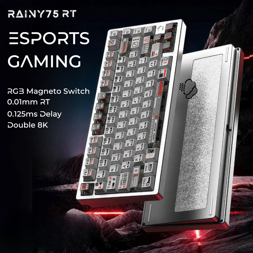 WOB | Rainy75 RT | Gaming Keyboard | RGB Magneto Switch | Double 8K | 0 ...