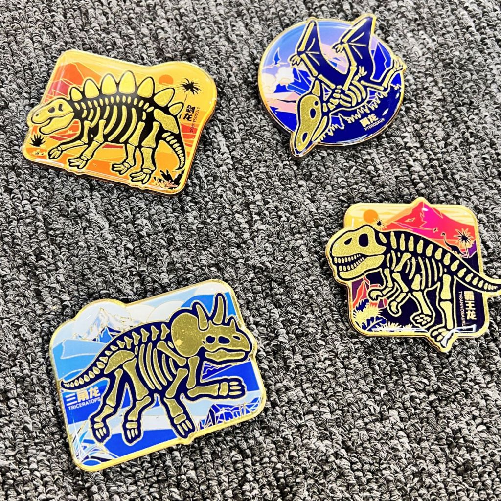 Gold Stamp Refrigerator Sticker Customized Dinosaur Cultural Creative ...
