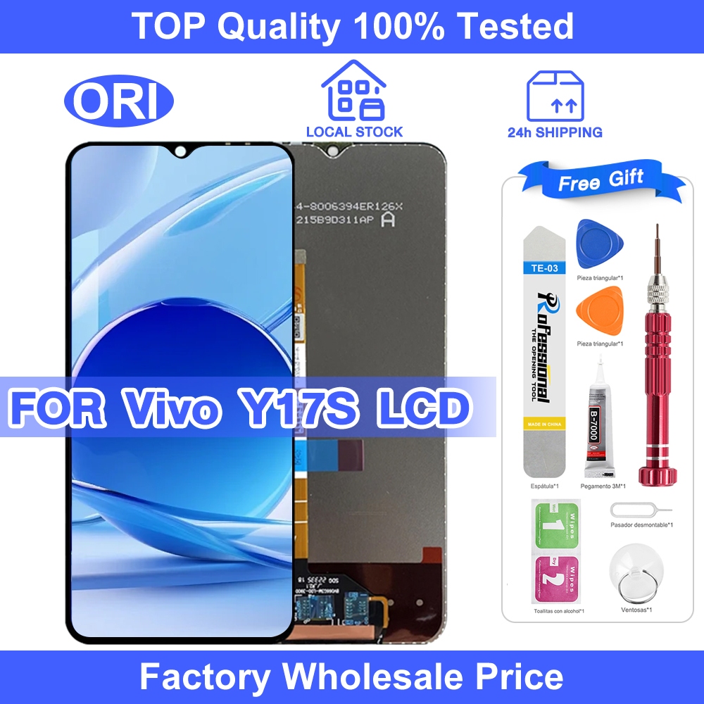 6.56" Original LCD With Frame For VIVO Y17S V2310 LCD Display Touch Screen Digitizer Assembly ...