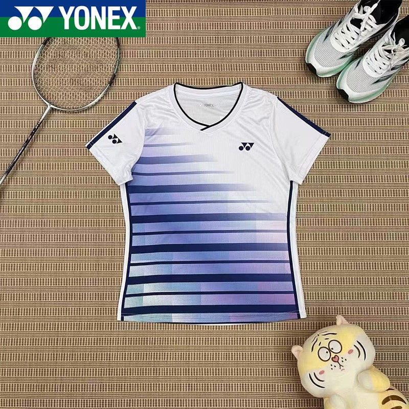 YONEX badminton shirt, short sleeved badminton suit, men's and women's ...