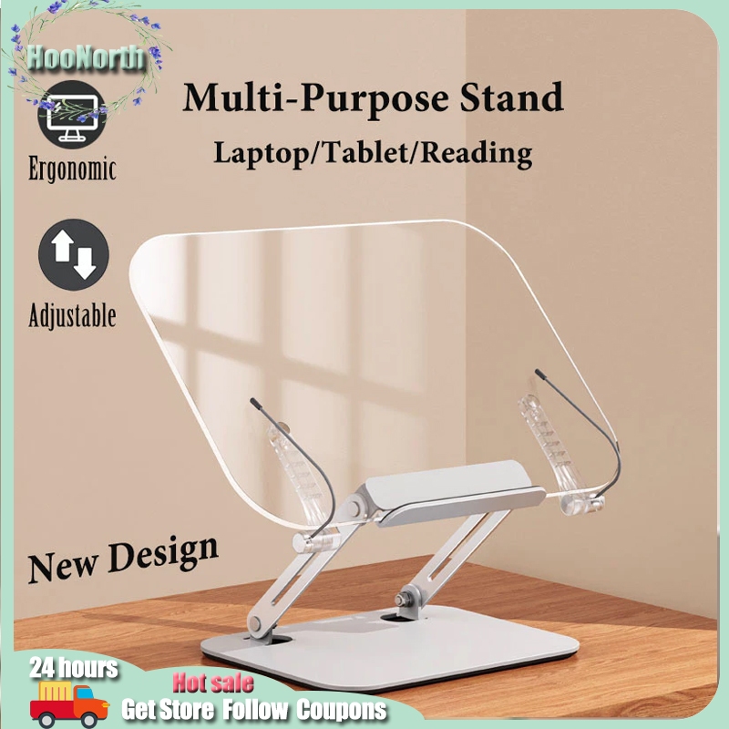 Transparent Reading Stand 360 Degree Rotating Acrylic Laptop Stand ...