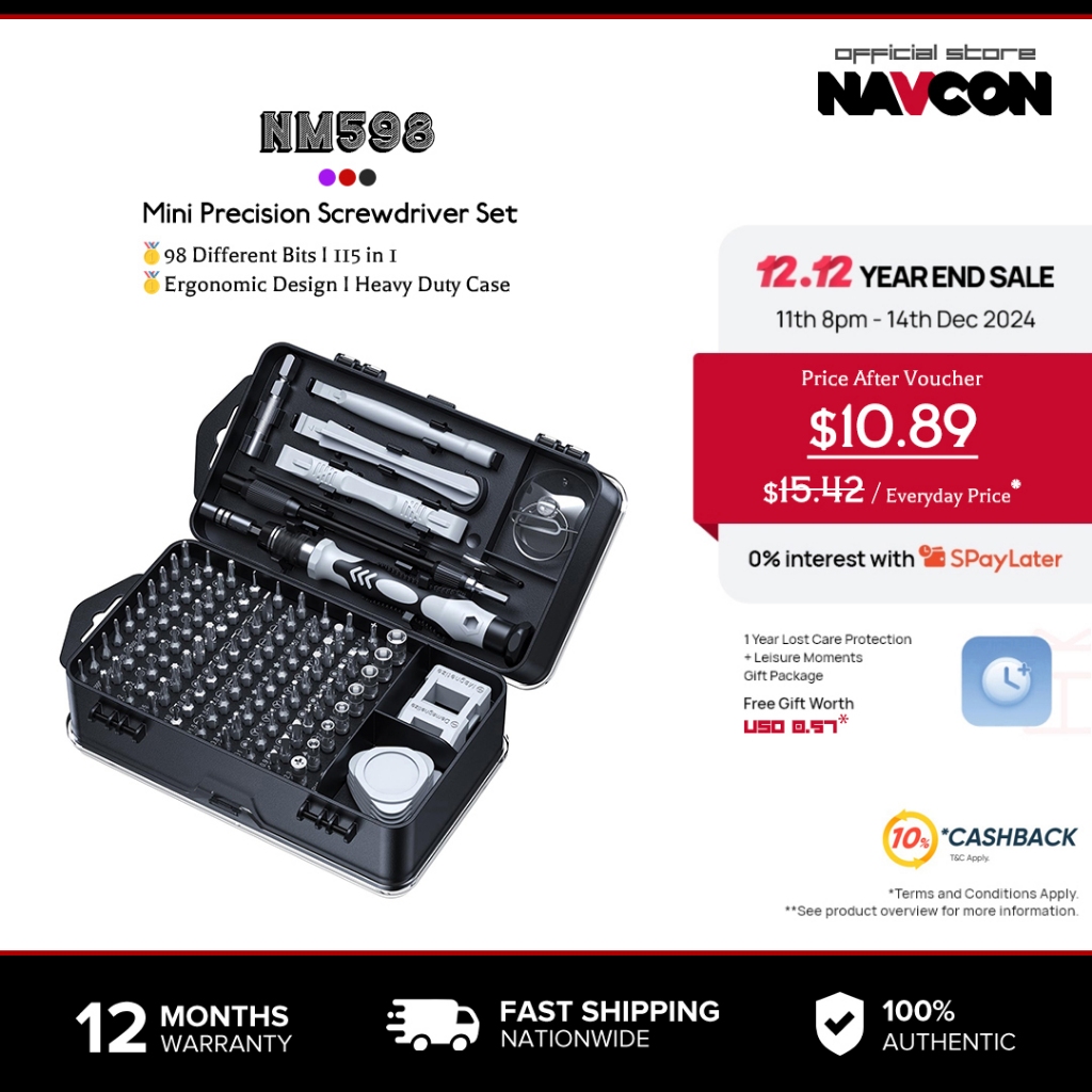 Navcon 115-in-1 Precision Screwdriver Set, [Super Durable] Mini ...