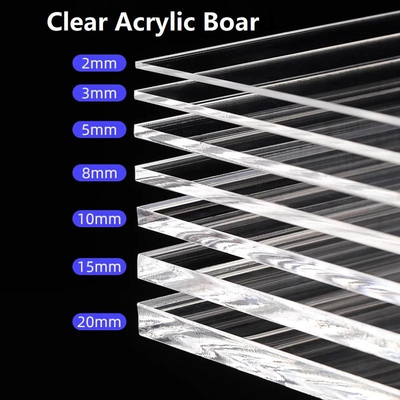 Plexiglass Clear Acrylic Board Plate Organic Sheet Glass Methacrylate ...