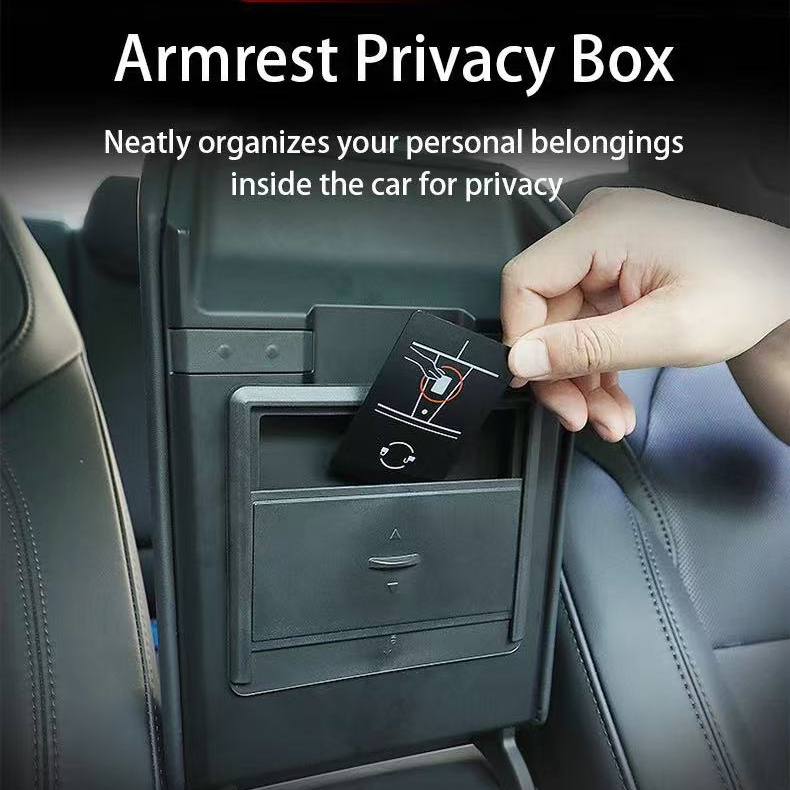 Center Console Hidden Storage Box For Tesla Model 3 Highland 2024 ...