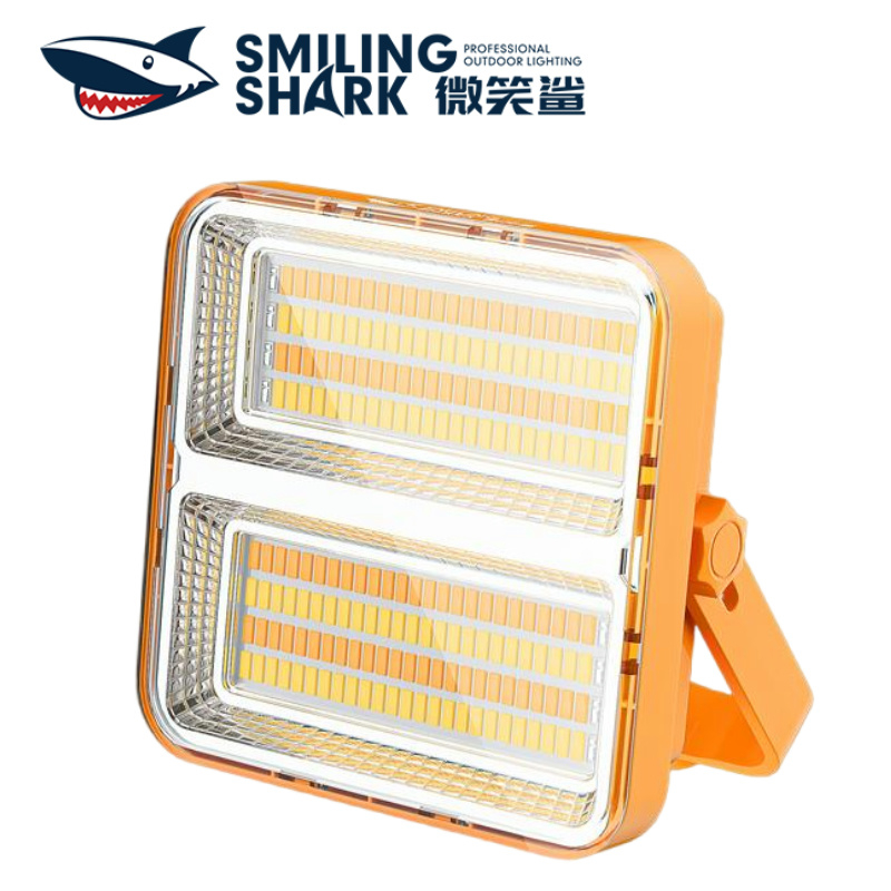 Smiling Shark YJ5822 Solar Spotlight 4Mode Magnet Flash Light Super ...