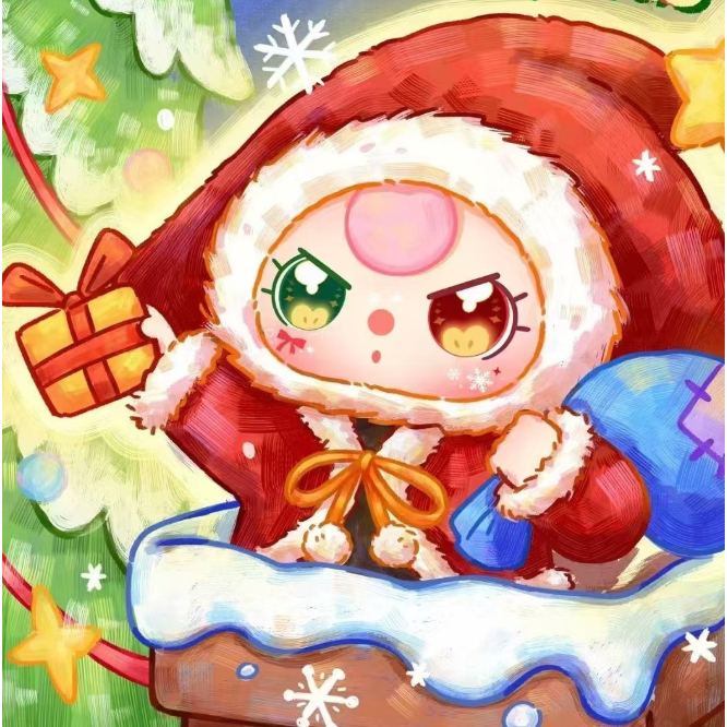 Baby THREE BABY 3 Years Old 400% 2nd Generation Christmas Series Plush ...