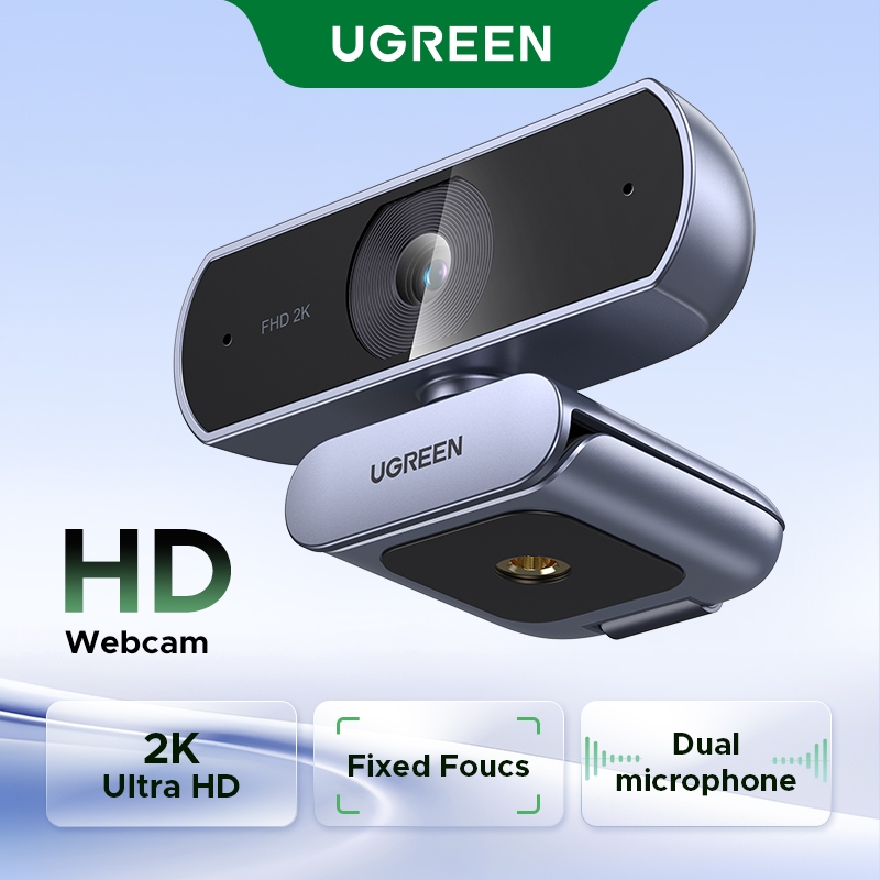 UGREEN USB Webcam 2K HD Mini Webcam For Laptop Computer Web Camera Dual ...