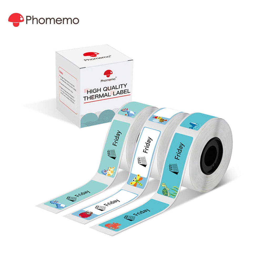 Phomemo 14X50mm Pattern Label Sticker For D30/Q30/Q31 Printer(3 Rolls) | Shopee Malaysia