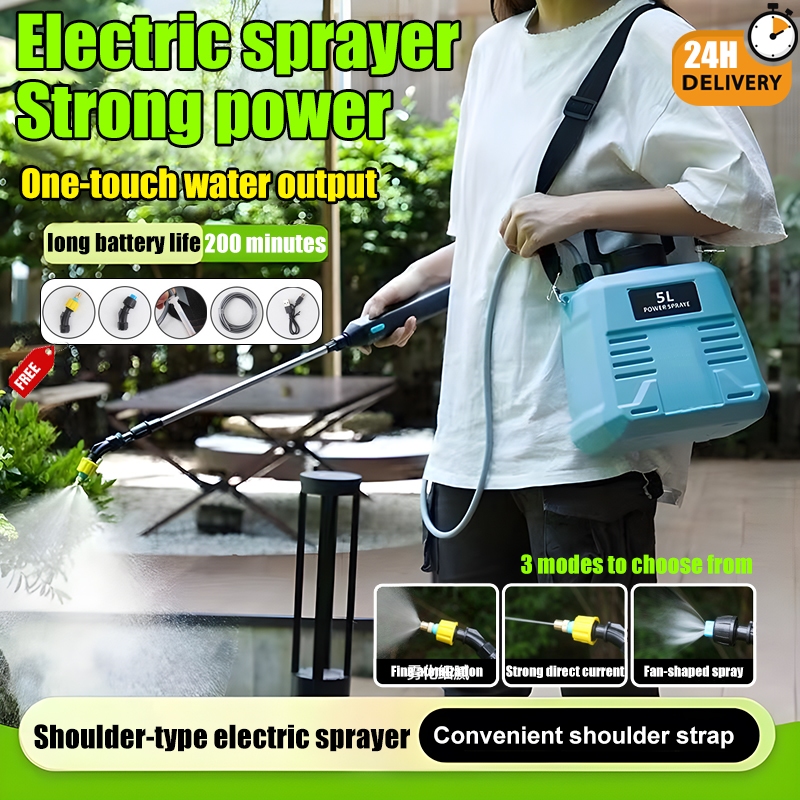 8L/5L Capacity Electric Garden Pressure Sprayer Garden Mist Sprayer ...