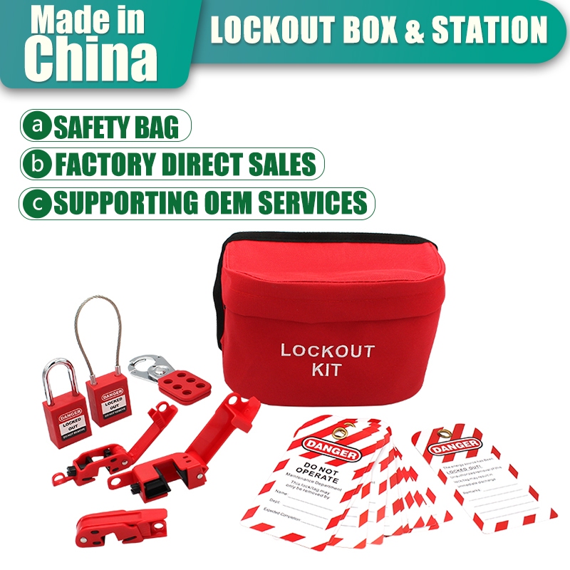 Industrial Safety Lock Set Kit Lock Bag Engineering Equipment LOTO ...