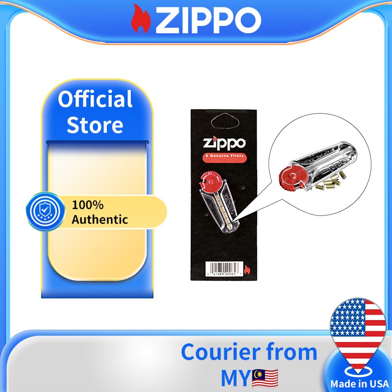 Zippo Flint 1 Pack 6 Pcs Zippo Flint Replacement Kit 2406NG | Shopee ...