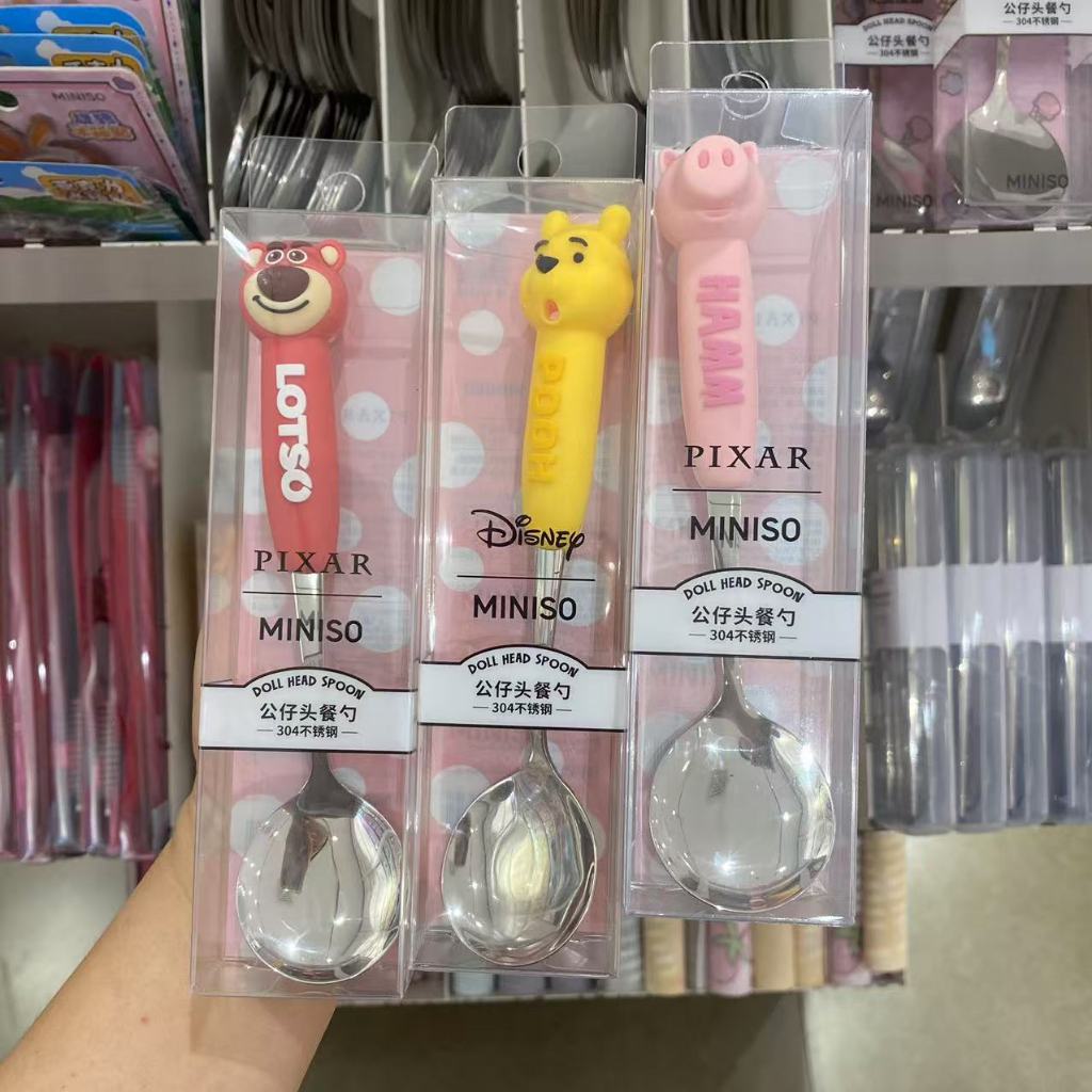 Miniso MINISO MINISO Disney Series Doll Head Table Spoon Strawberry ...