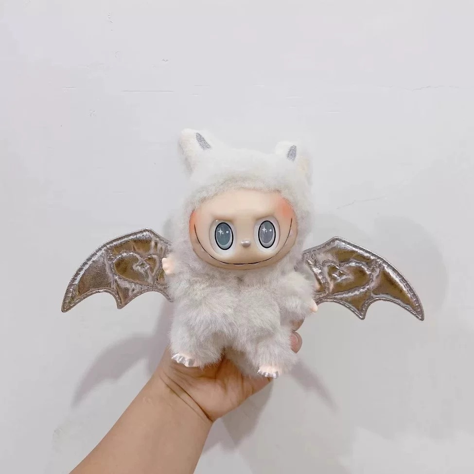Cute Labubu Keychain Zimomo Angel Doll Plush Pendant Doll Bag Pendant ...