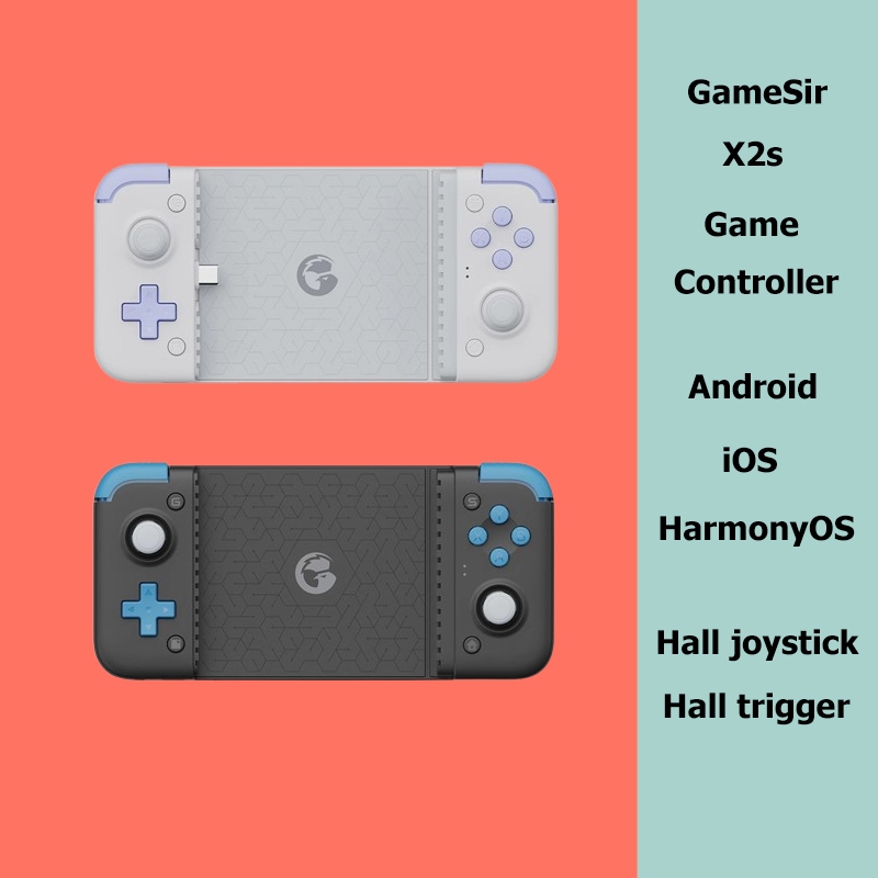 GameSir X2s Bluetooth X2s Mobile Phone Gaming Controller Gamepads Gamepad PC with with Hall ...