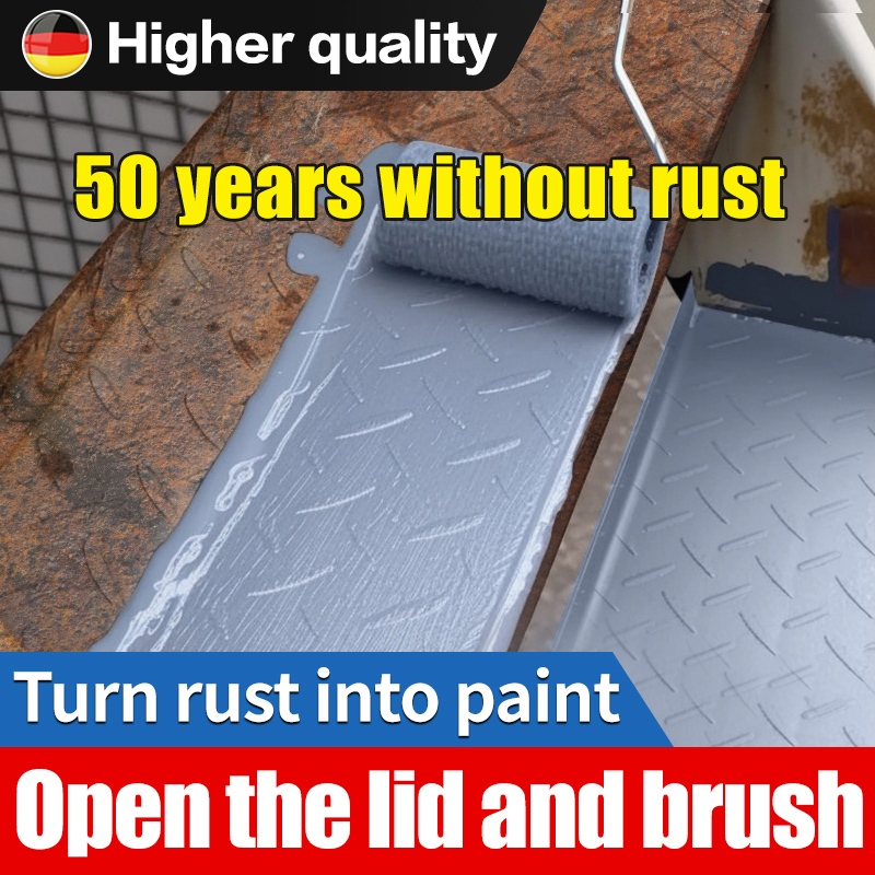 2 in 1 Metal Primer Paint 1000G with brush Anti Rust Paint for Rusty ...