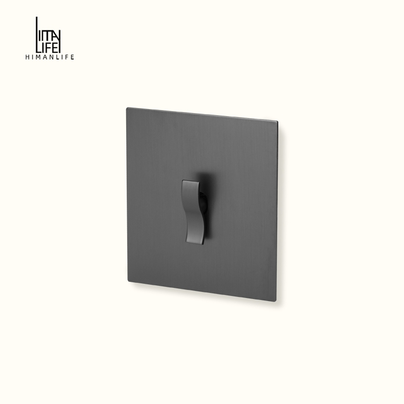 Avoir Gray Wall Button Switch UK Power Socket S Shape Modern Design ...