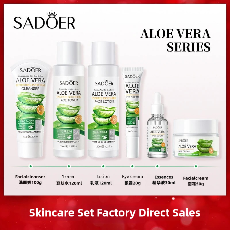 SADOER Aloe Vera Skin Care Product Set Cleansing Moisturizing | Shopee Malaysia