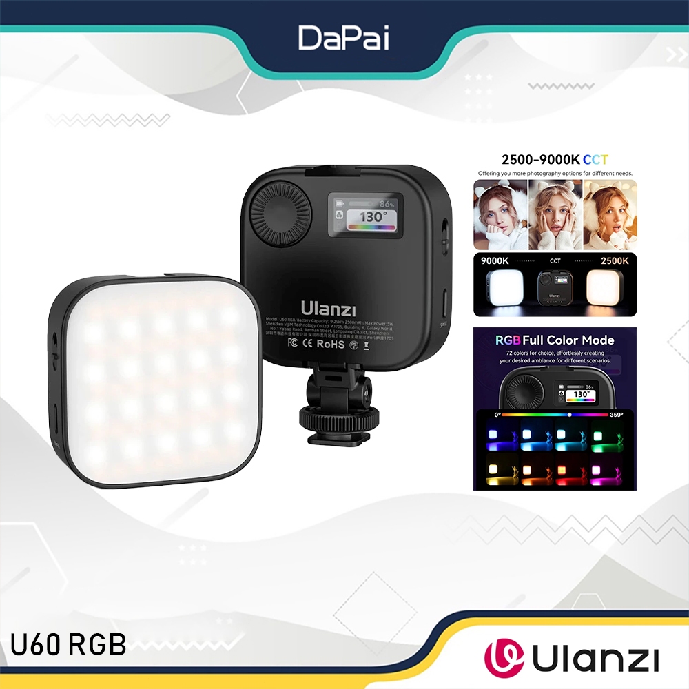 Ulanzi U60 RGB LED Video Light for Smartphone Camera | Shopee Malaysia