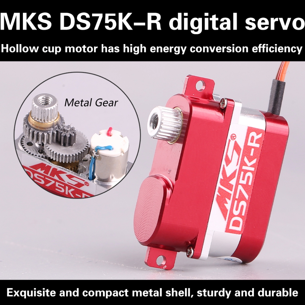 MKS DS75K-R Small Digital Servo 8g Metal Gear Model DLG Glider Server ...