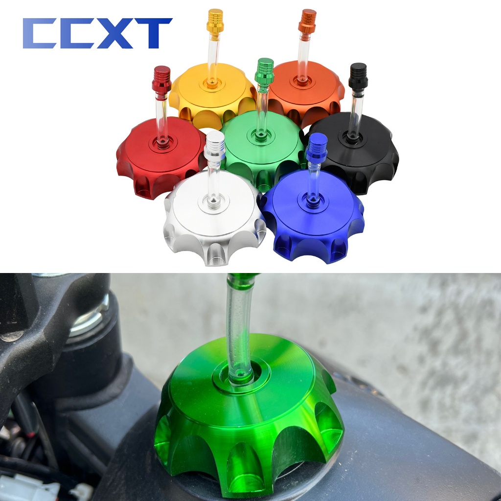 CNC 50mm Aluminum Gas Fuel Tank Cap Breather Vent Motorcycle ATV Dirt Bike Universal Parts ...
