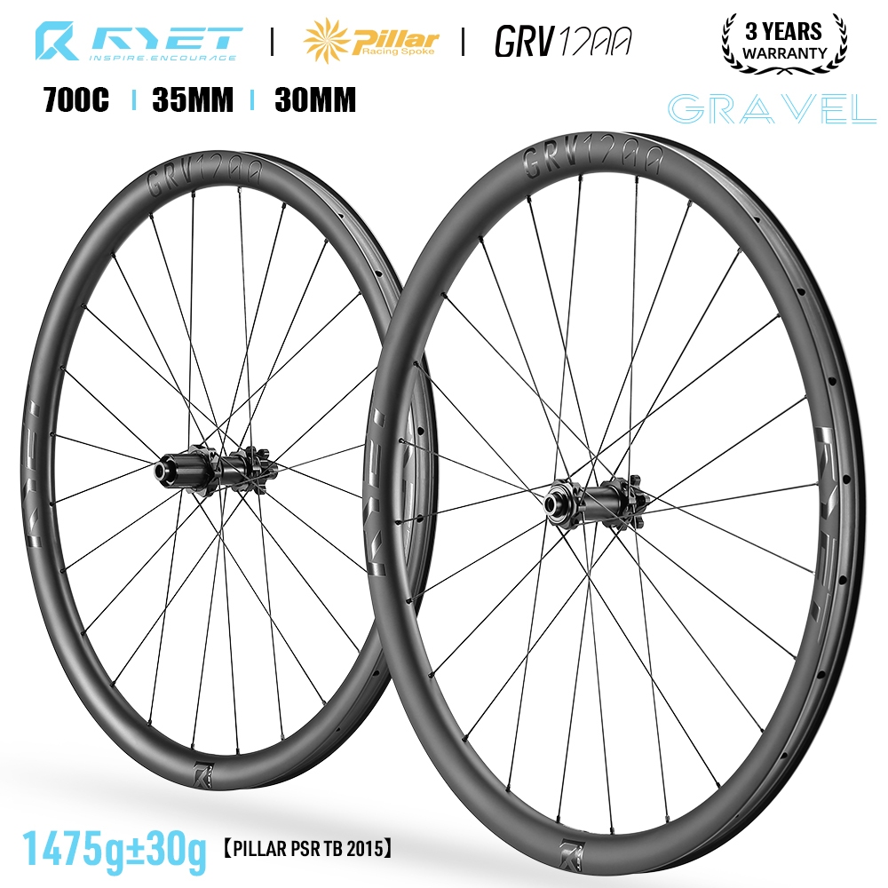 RYET Wheelsets Carbon 700C GRAVEL Carbon Wheelsets Disc Brake ...