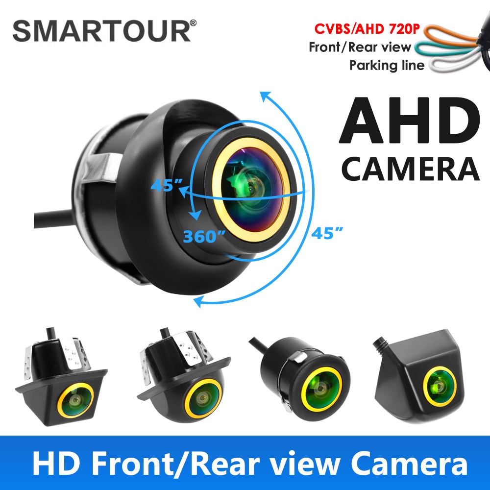 Smartour CVBS Switch AHD 720P-25 Car Rear View Camera Fisheye Golden ...
