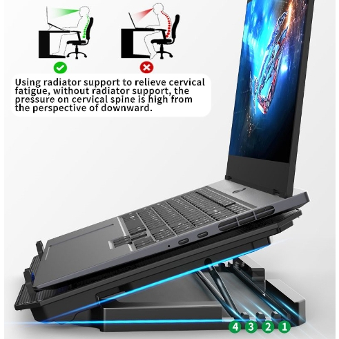 Laptop radiator silent laptop stand base 14-inch 15.6 plate pad cooling ...