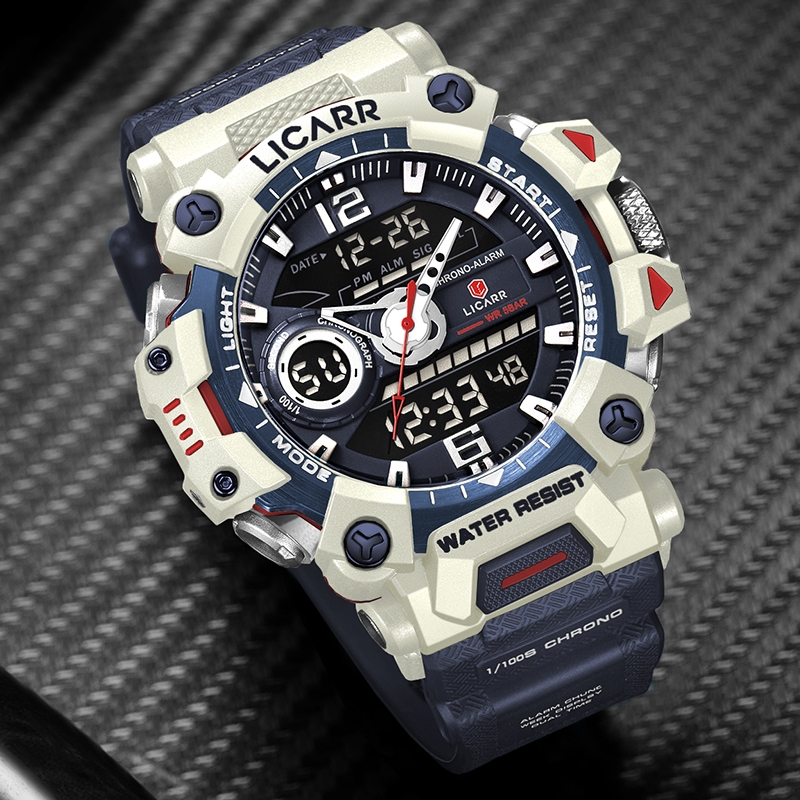LICARR Original Brand Watch Casual Cool Trend Waterproof Fashion Men's ...