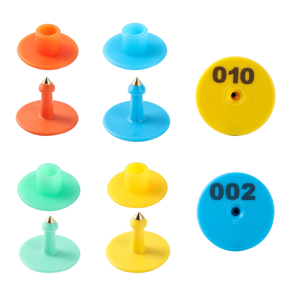 100 Pcs Pig Sheep Rabbit Ear Tags Number 001-100 Ear Laser Typing ...