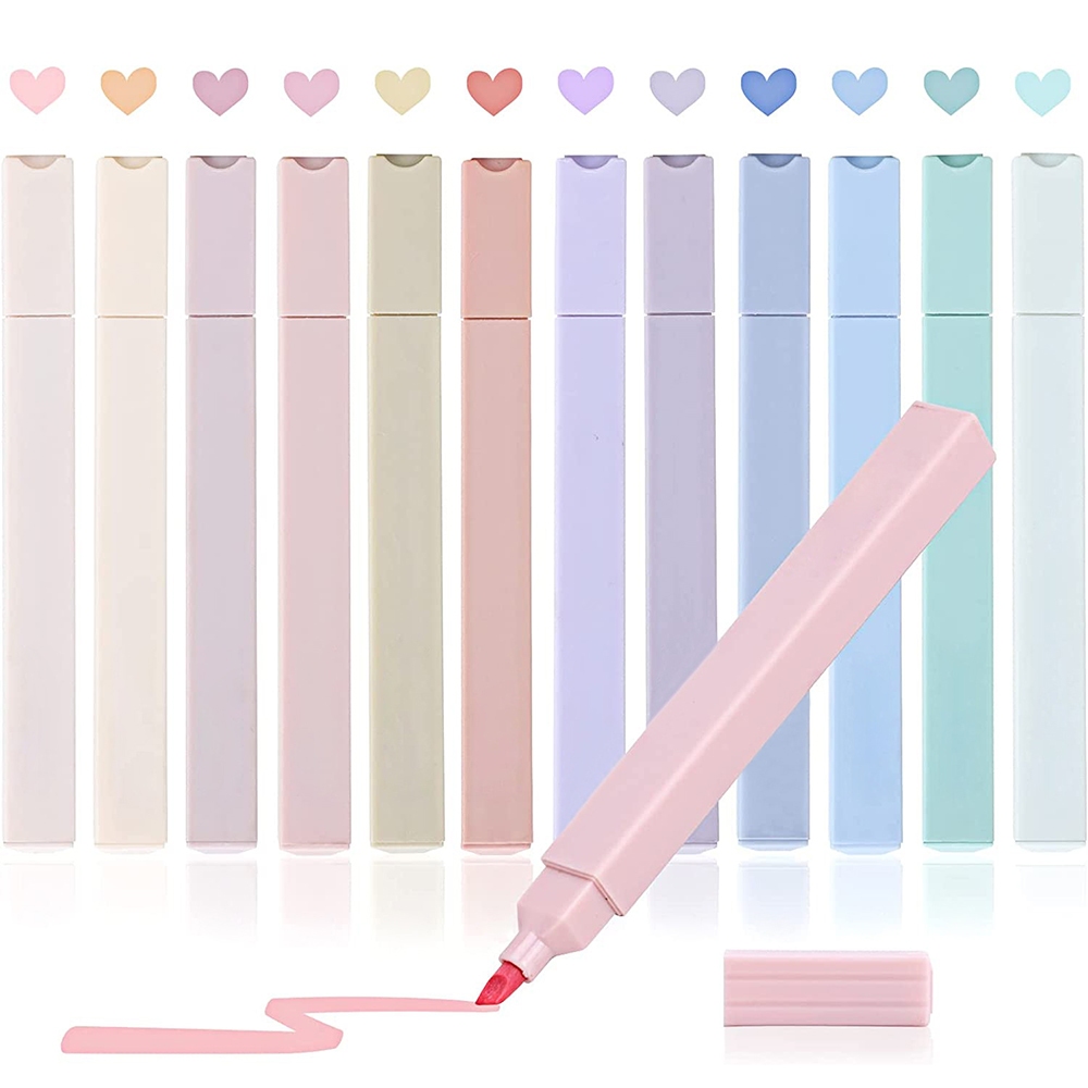 Morandi Color Highlighter Pen Set for Taking Notes | Shopee Malaysia