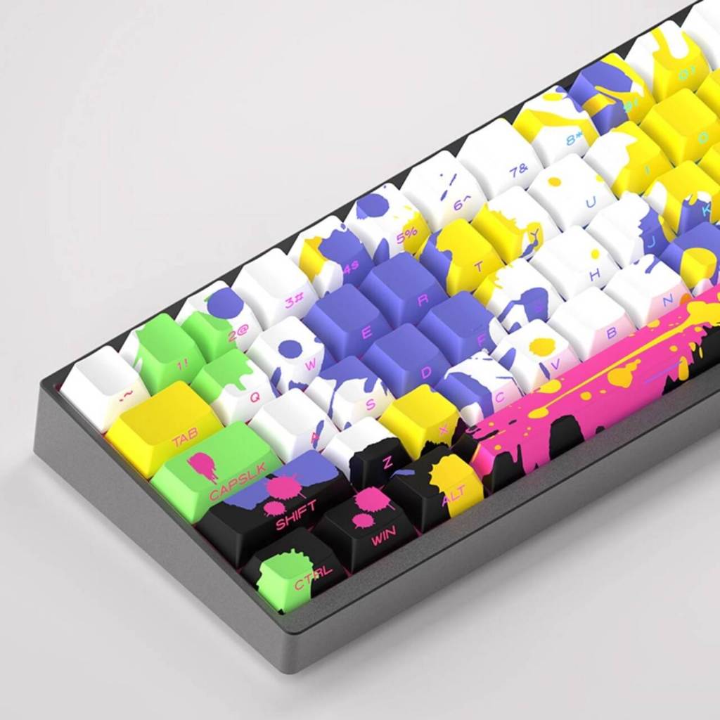 Graffiti Keycaps Full Set 131 Keys Trendy Colorful Custom Keycap Cherry ...