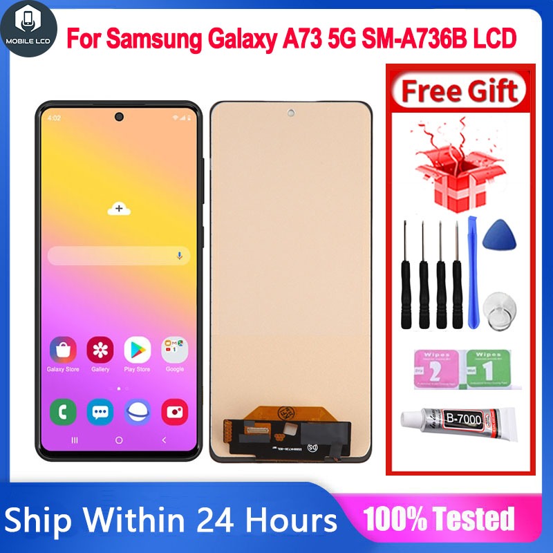 Original For Samsung Galaxy A73 5G SM-A736B SM-A736B/DS LCD Screen Display Touch Screen ...