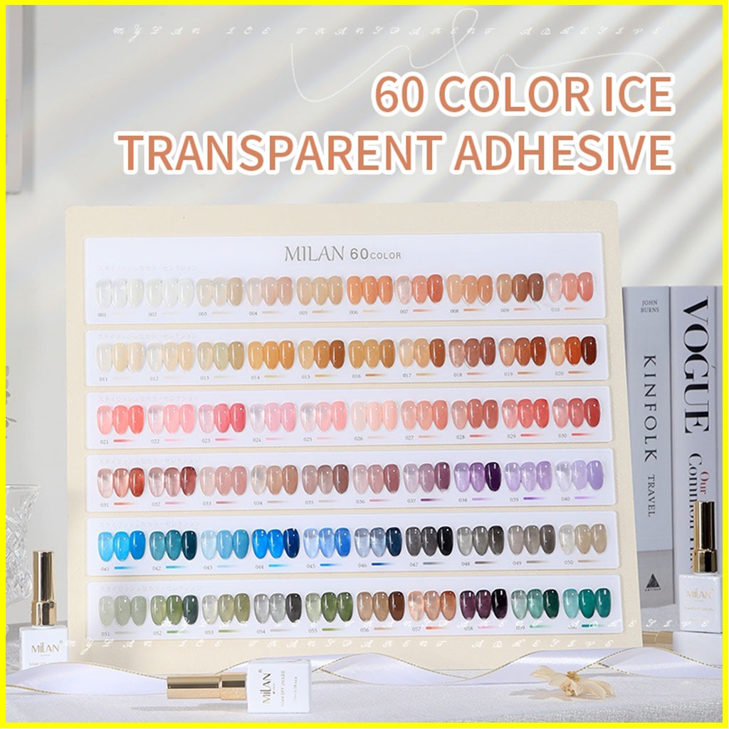 15ml 30/60 Colors Gel Polish Set Jelly Translucent Nail Polish Set Nail ...