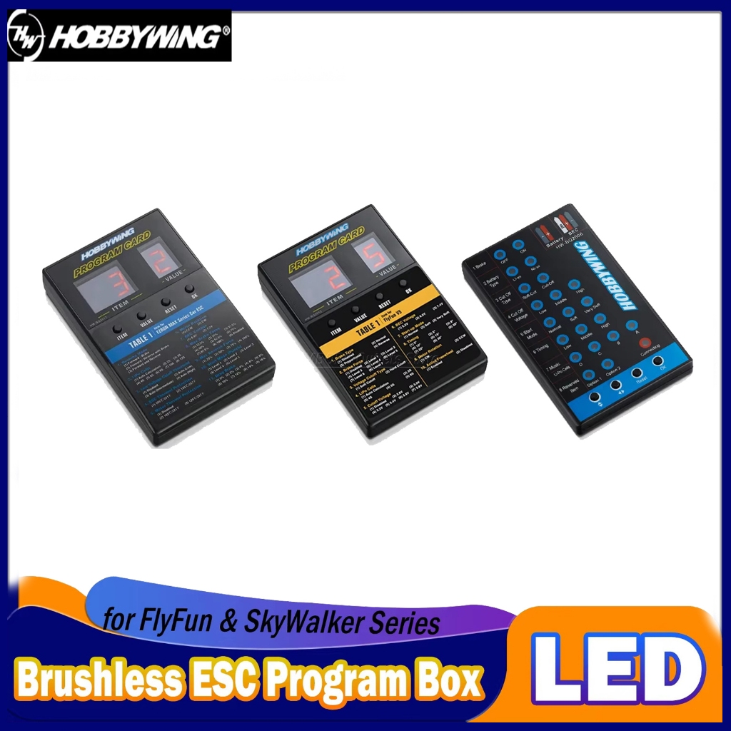 HobbyWing RC LED Program Card Programmer Box For Brushless ESC FlyFun ...
