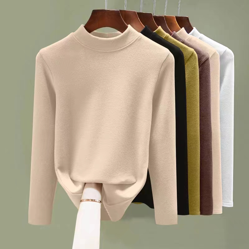 heattech woman thermal wear Mid-Neck Double-Sided German Velvet ...