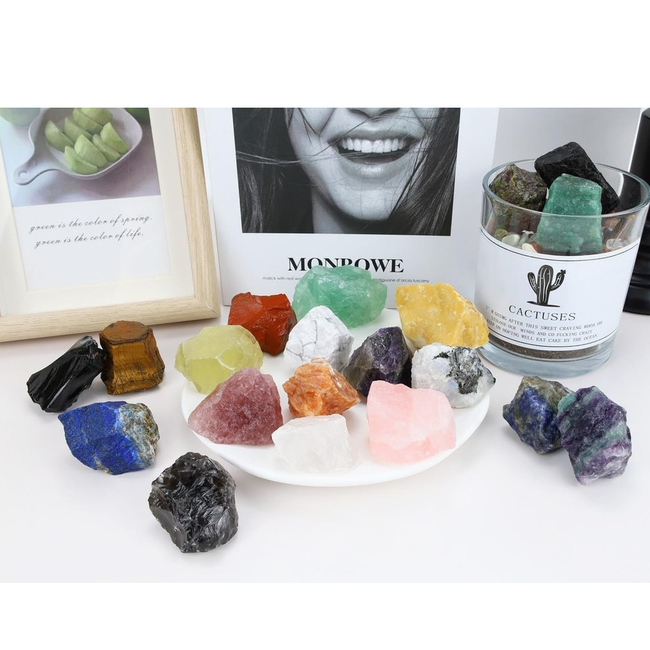 200grams Natural Stone Raw Rocks Large Raw Crystals and Healing Stones ...