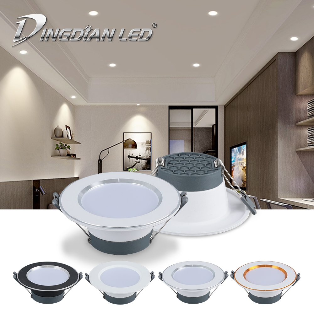 DingDian LED 3 Colors Pin Light Ceiling Downlight (220V/5W) | Shopee ...
