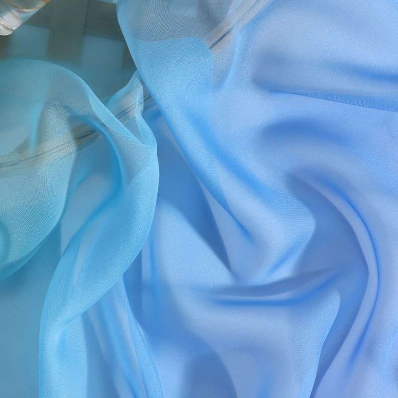 Gradient chiffon fabric Chinese style chiffon fabric ancient skirt yarn ...