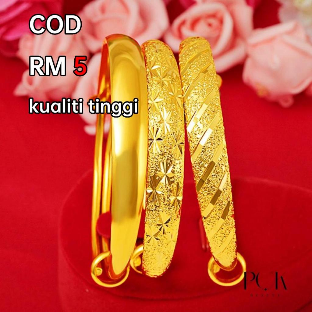 【Free Shipping】Adjustable Bracelet for Woman, Gelang Titanium Fashion ...