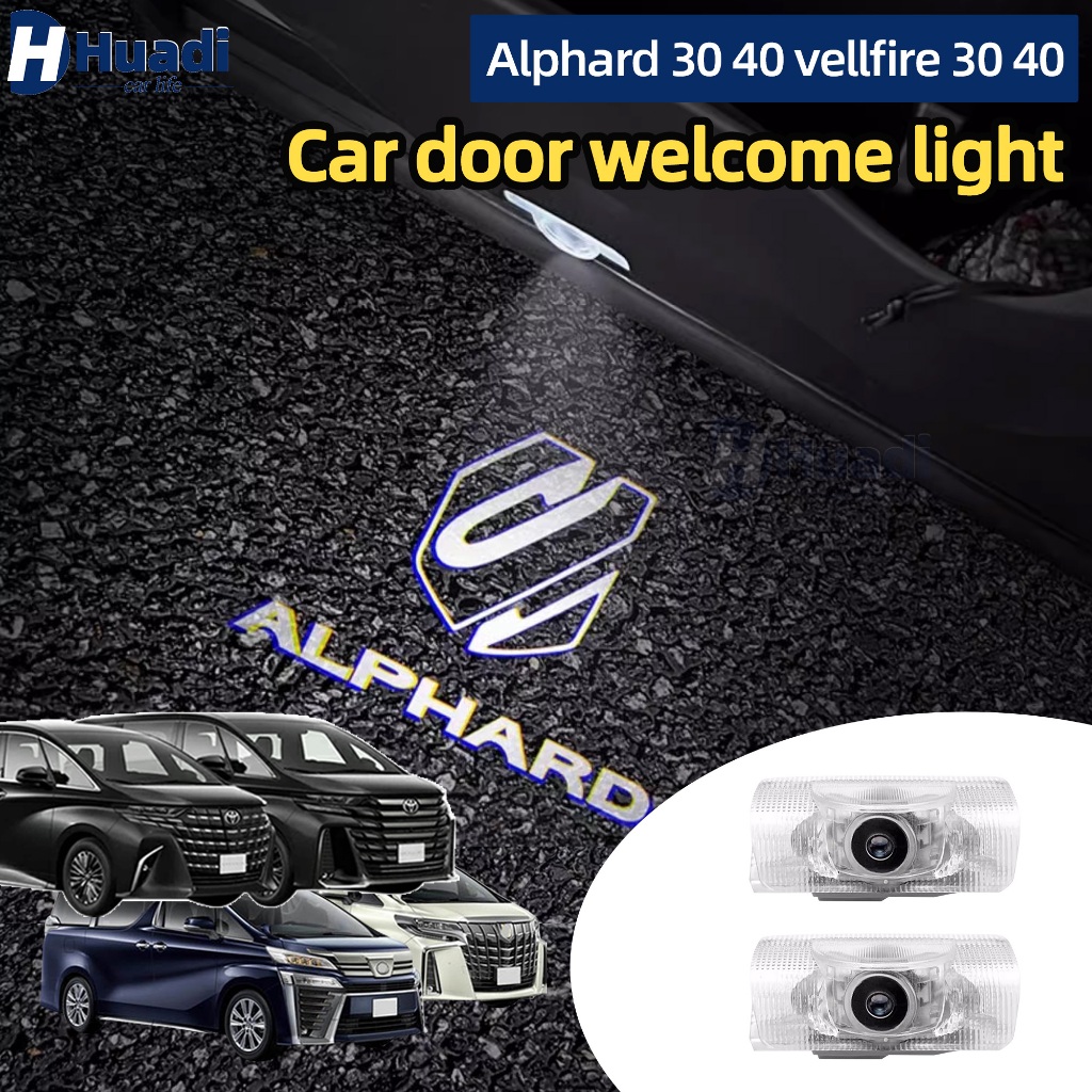 2pcs Alphard 30 40 vellfire 30 40(2015-2027) Welcome light agh30 anh30 ...