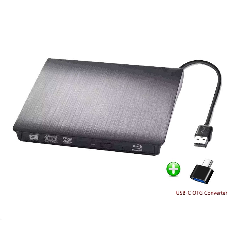 USB External Blu-ray DVD Player BD-COMBO BD-RW CD/DVD burner supports ...